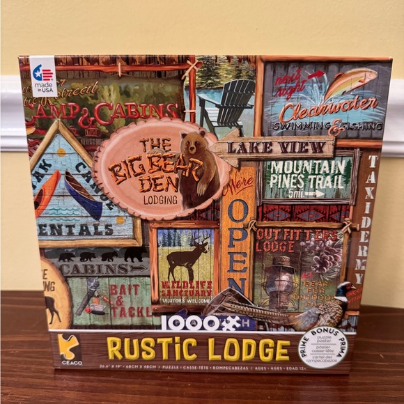 ceaco | Games | Ceaco Rustic Lodge 00 Piece Puzzle Complete | Poshmark